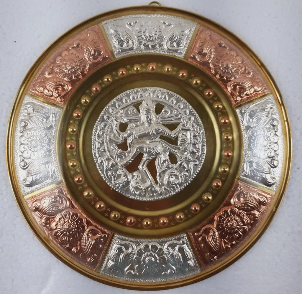 Natarajar Thanjavur Art Plate | Buy Authentic Tanjore Plate | JLine Arts