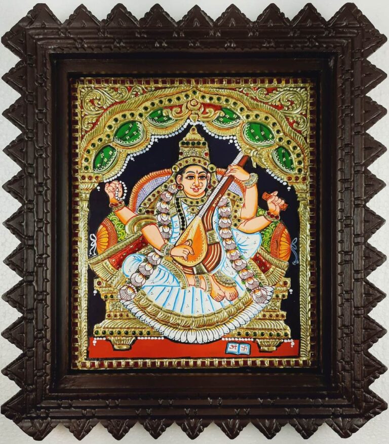 Shiva Parvathi Tanjore Painting | Buy Original Tanjore Painting | JLine ...