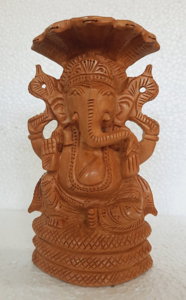 Wooden Ganesha idol | Buy Indian Wooden Sculpture | JLine Arts