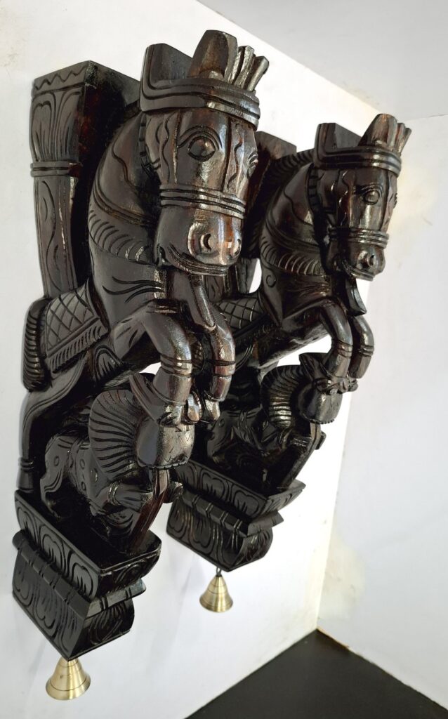 Horse Wall Bracket Pair | Buy Wooden Sculpture | JLine Arts