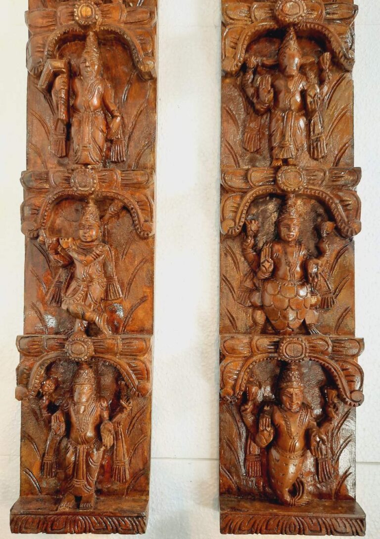 Dashavatar Wall Panel | Buy Wooden Sculpture | JLine Arts