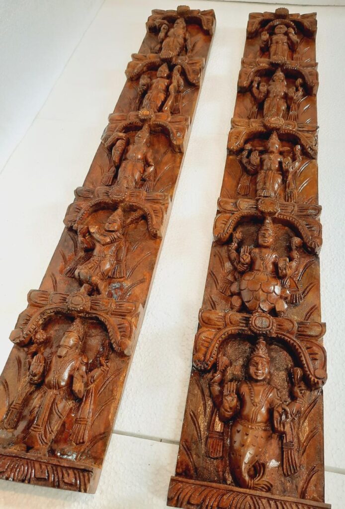 Dashavatar Wall Panel | Buy Wooden Sculpture | JLine Arts