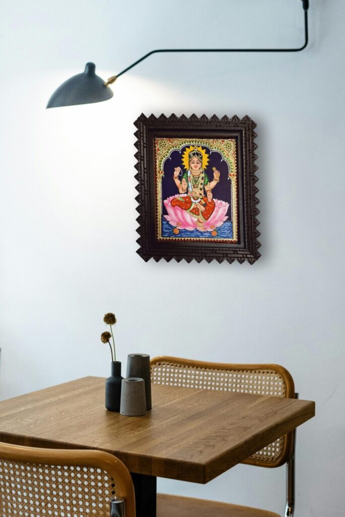 Buy Tripura sundari Tanjore Painting Online | 12x10 Inches | 100% Original