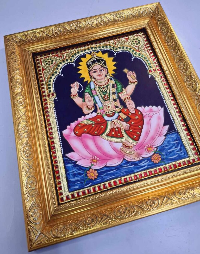 Buy Tripura sundari Tanjore Painting Online | 12x10 Inches | 100% Original