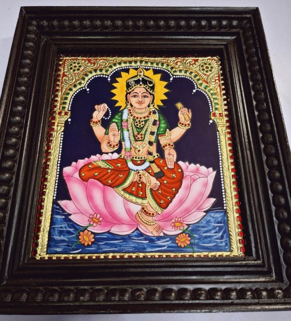Buy Tripura sundari Tanjore Painting Online | 12x10 Inches | 100% Original