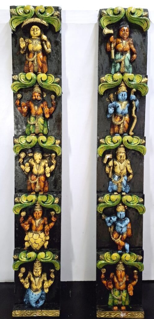 Dashavatar Wall Panel | Buy Wooden Sculpture | JLine Arts
