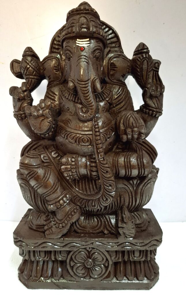 Wooden Ganesha Statue | Buy Indian Wooden Sculpture | JLine Arts