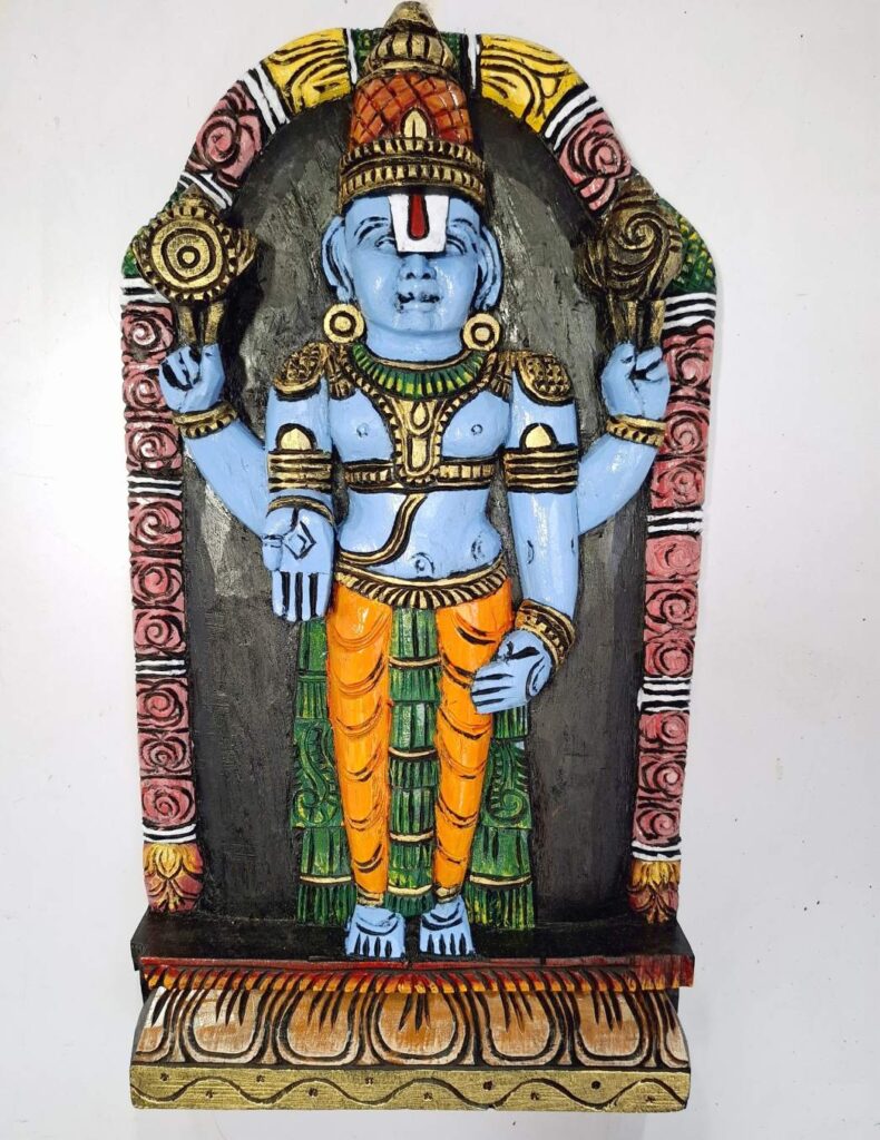 Balaji Wooden Wall Panel | Buy Wooden Sculpture | JLine Arts